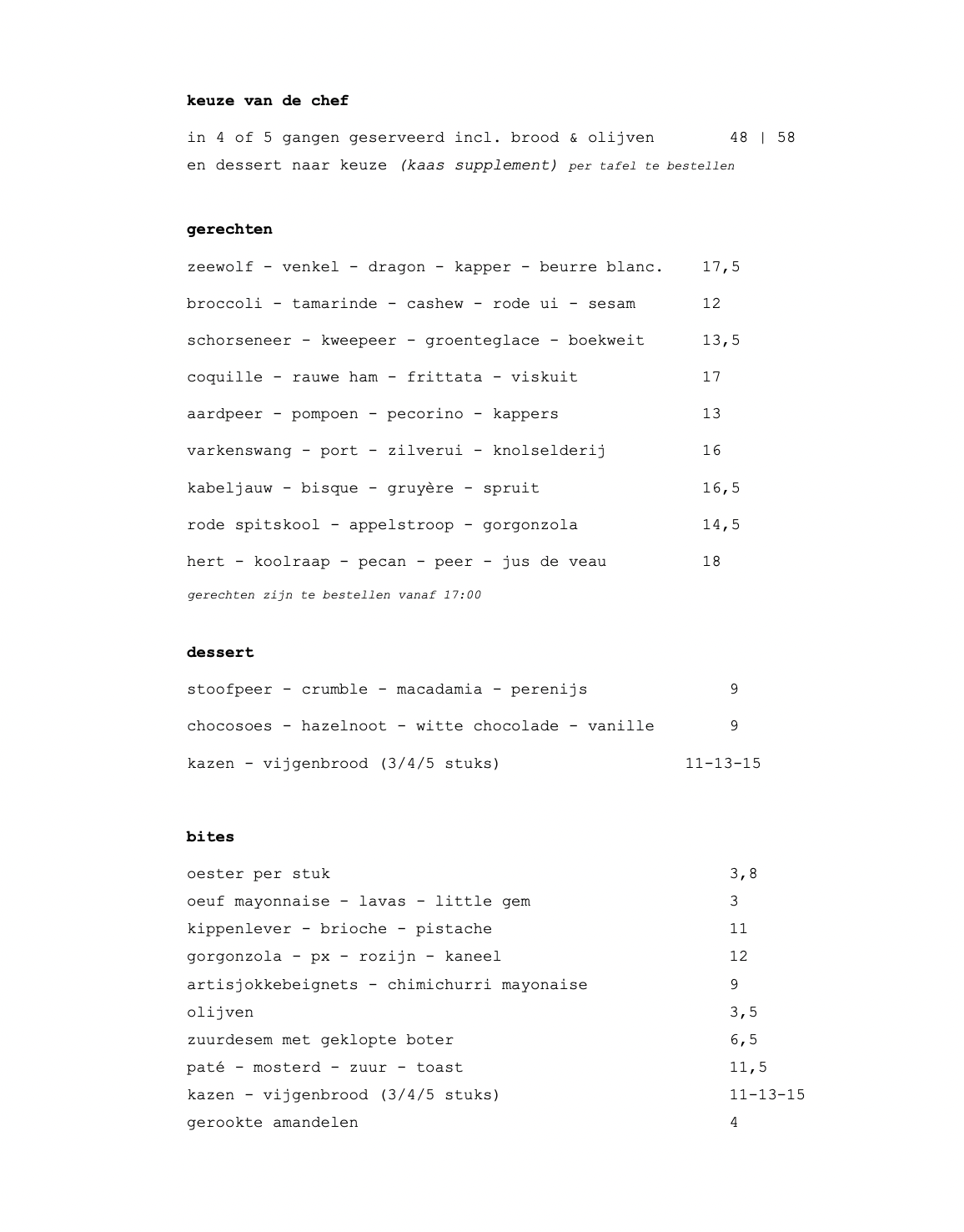 menu | bar bet