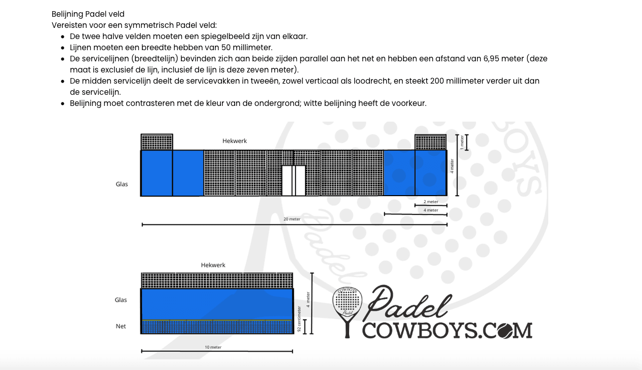 Padel regels, kennis & termen | Padelcowboys.com| Padel Padel en nog ...