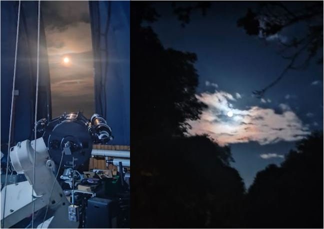 The blood moon/lunar eclipse and true sky astro...