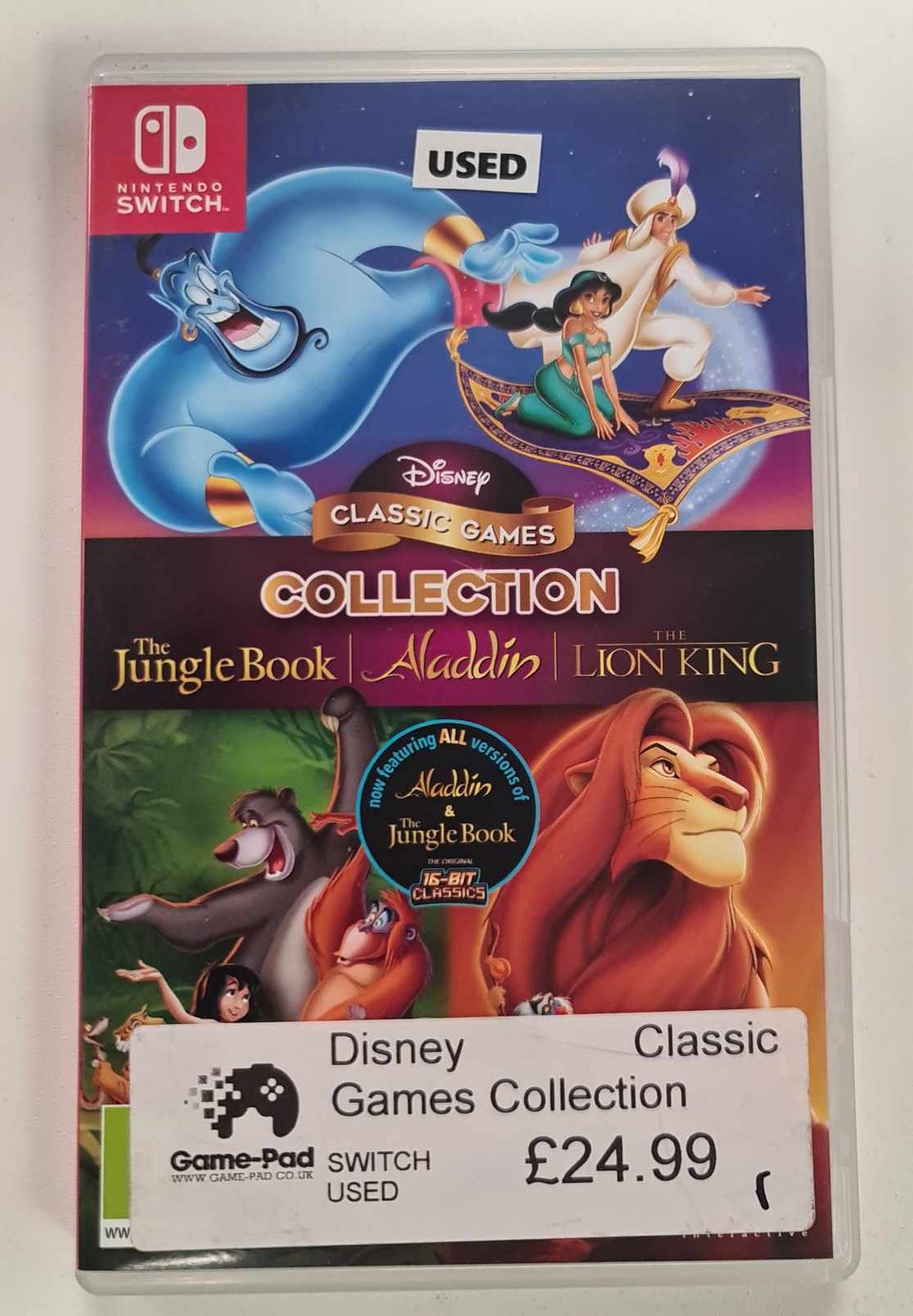 Nintendo switch aladdin and lion king game store