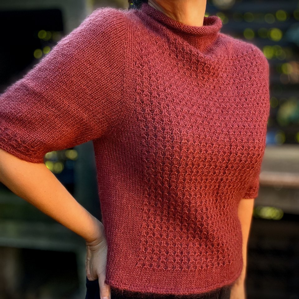 Herbarium slipover knitting pattern loveknit