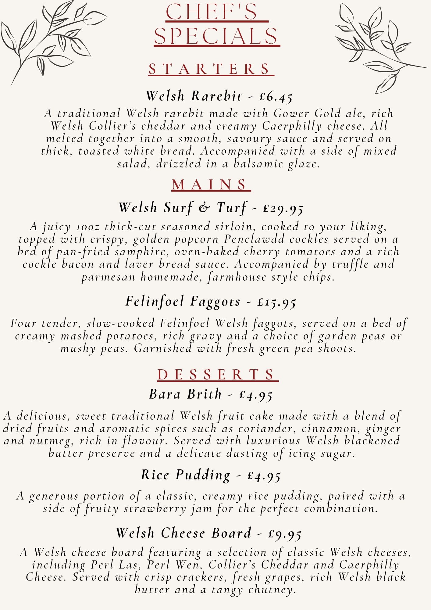 Main Menu | BIRD IN HAND (FFOREST)