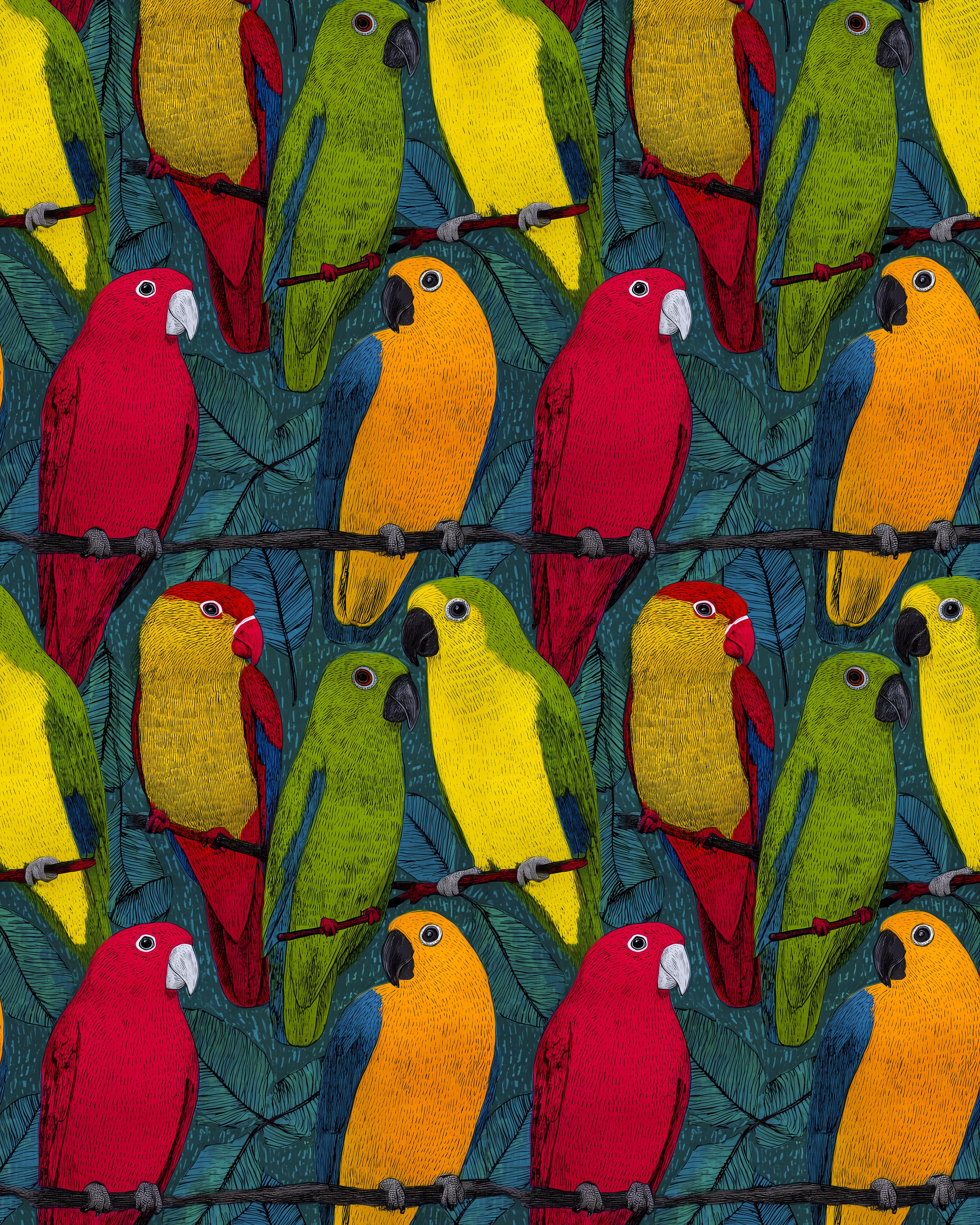Parrots - From Art to Pattern | Inge Schuster