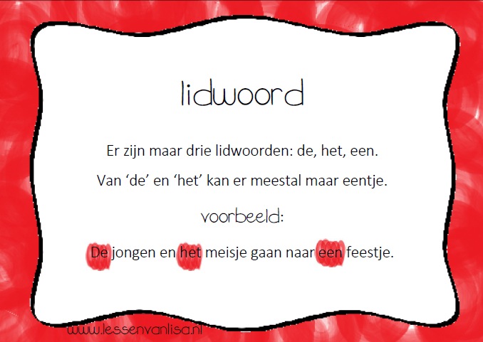 Grammatica | Lessen van Lisa