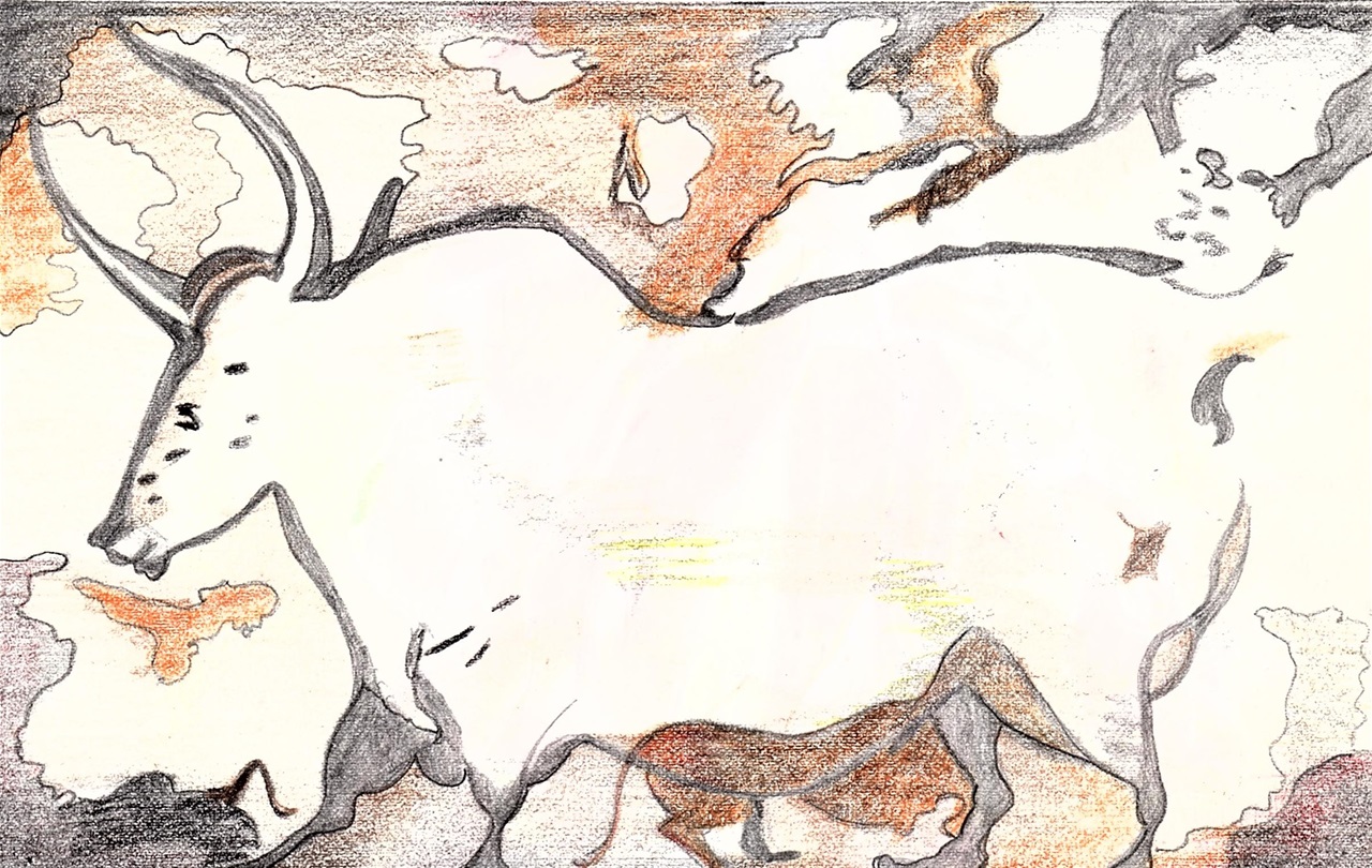 cave paintings coloring pages