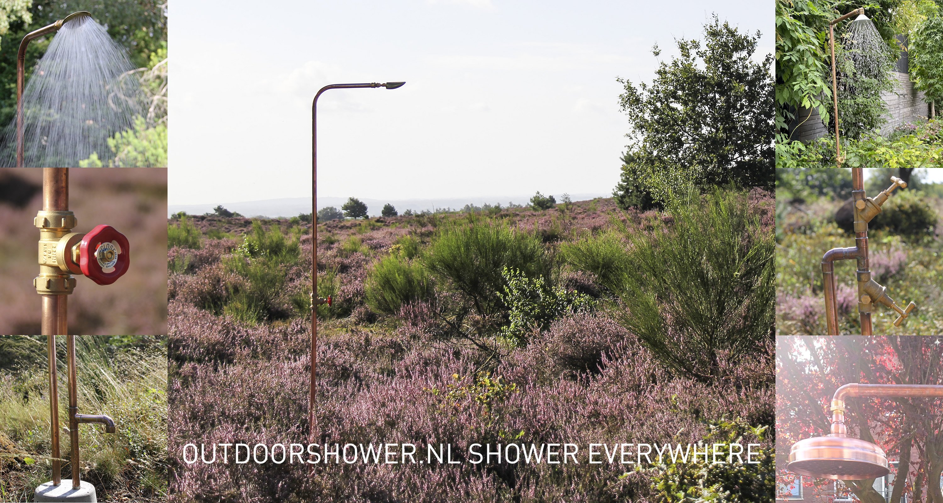 Outdoor Shower - koperen (buiten)douches en kranen - AAL design