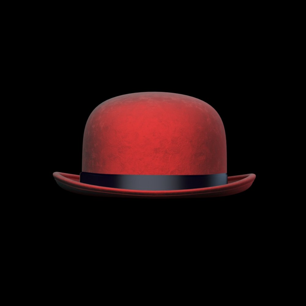 Red Bowler hat