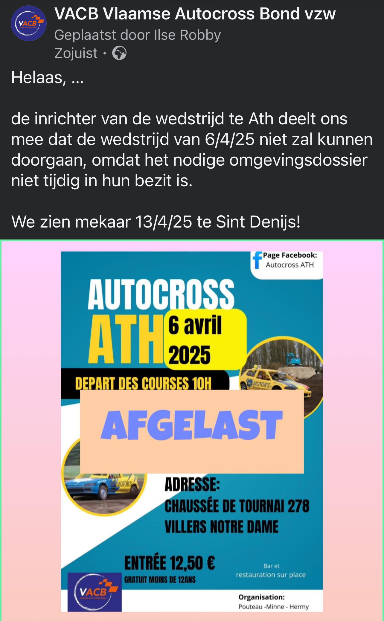 VACB Vlaamse Autocross Bond vzw