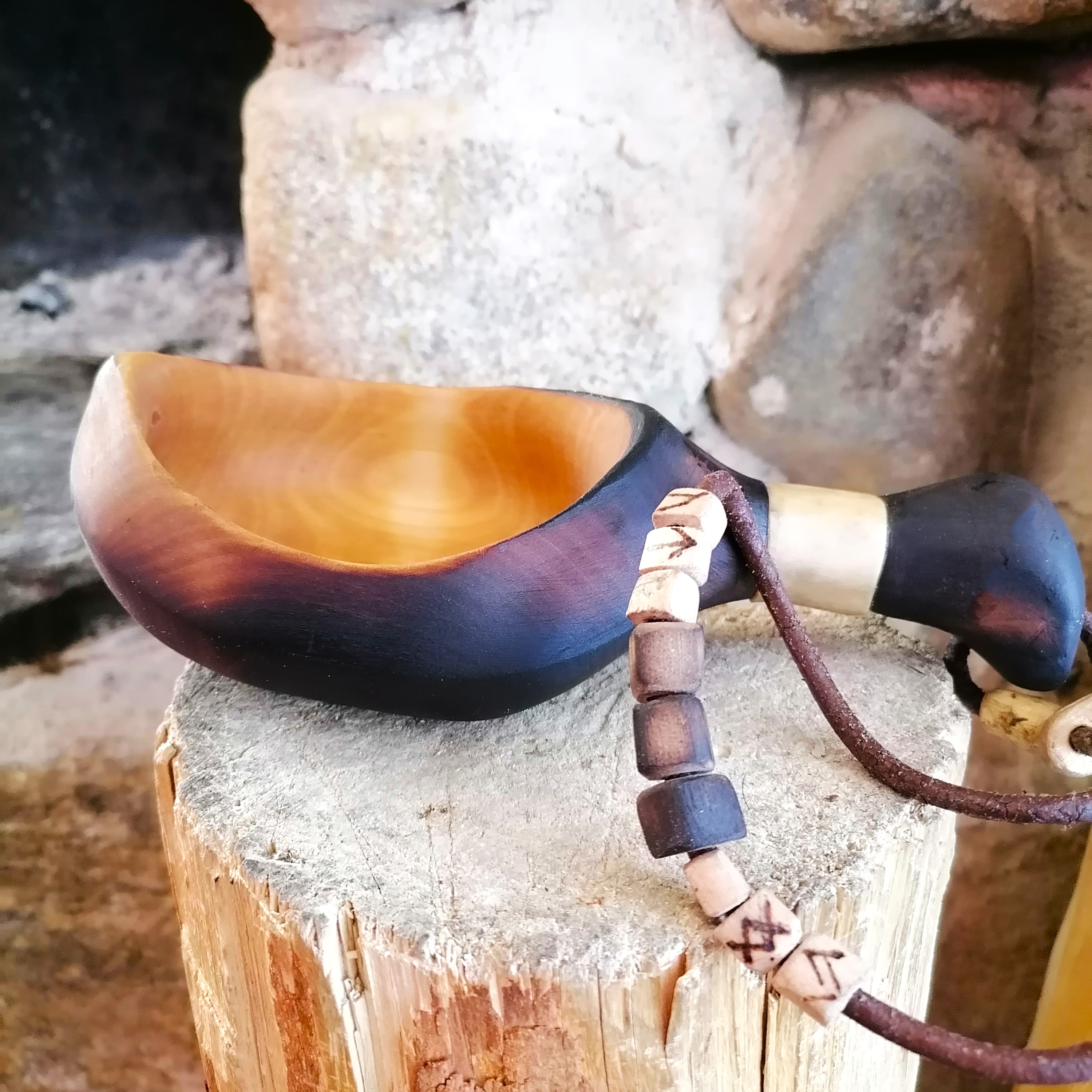 wooden kuksa hand carved sweden, wooden mug, wooden spoon hand made ...